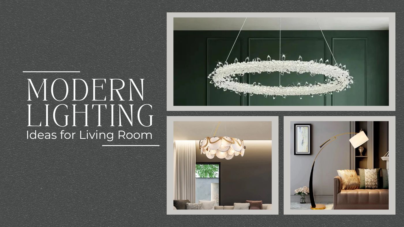 Modern Lighting Ideas for Living Room In UAE (2024) – SHAGHAF HOME