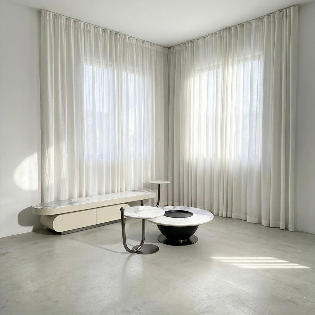 Belato Table Set – TV Table & Coffee Table with Modern Marble Finish ...