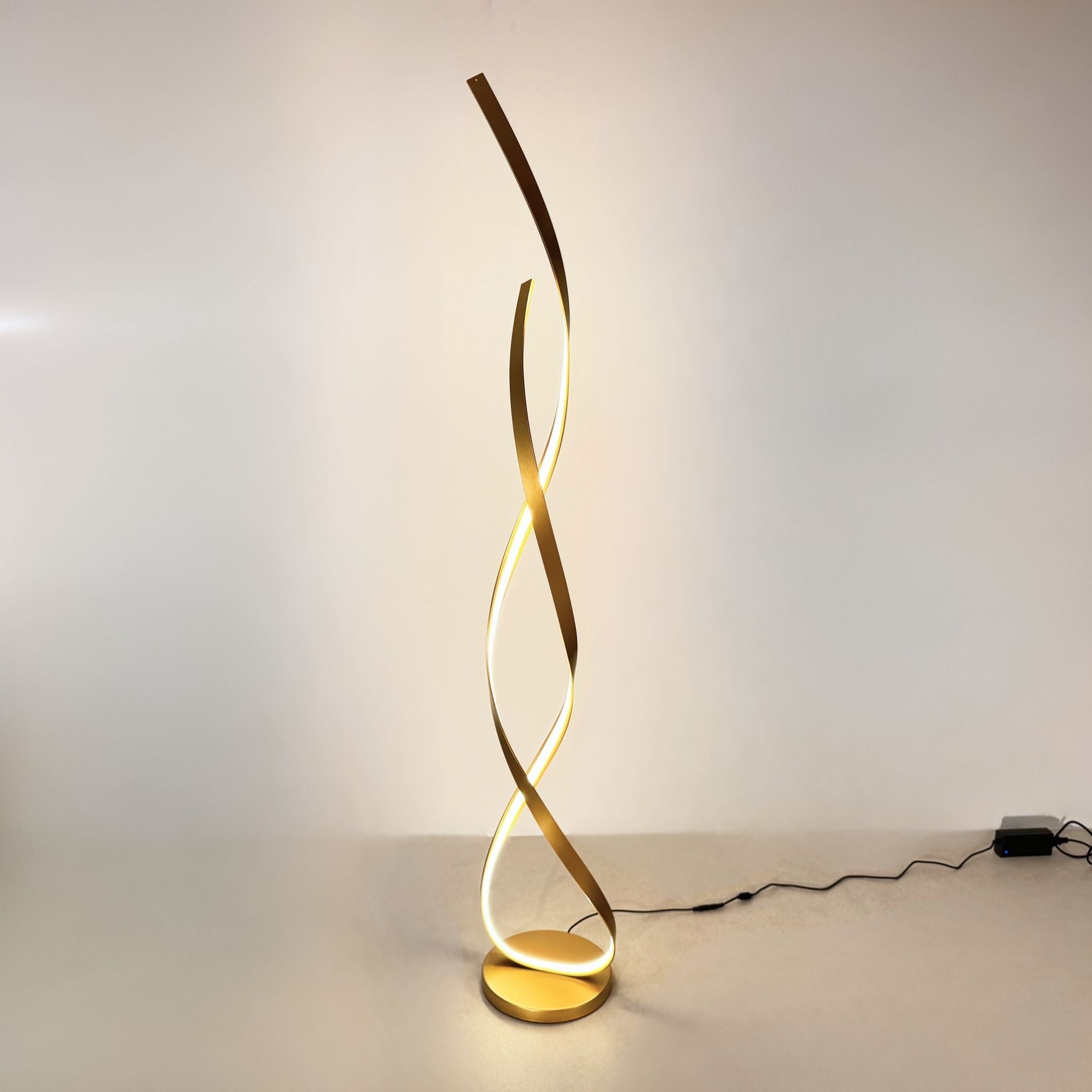 Modern Twist LED Floor Lamp – Artistic Illumination for Contemporary S ...