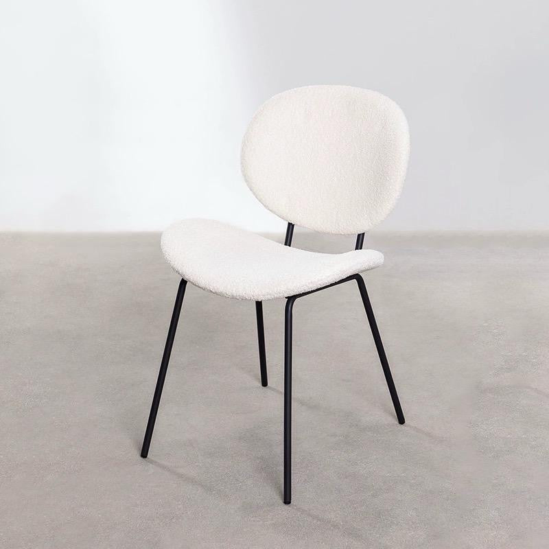 Lutia Boucle Curvy dining chair | SHAGHAF HOME